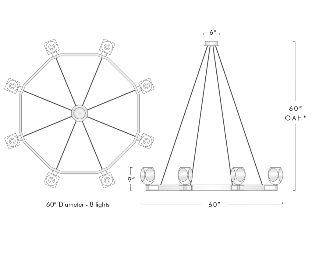 Chartier Circular Chandelier - R HUGHES