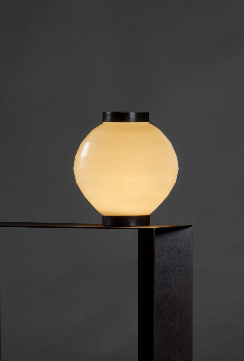Moon Globe and Moon Faceted Lanterns - R HUGHES