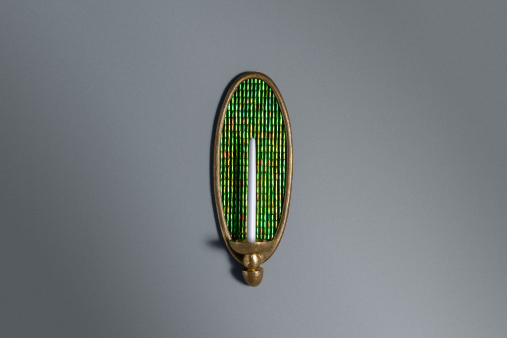 Scarab Candle Sconce - Tall - R HUGHES