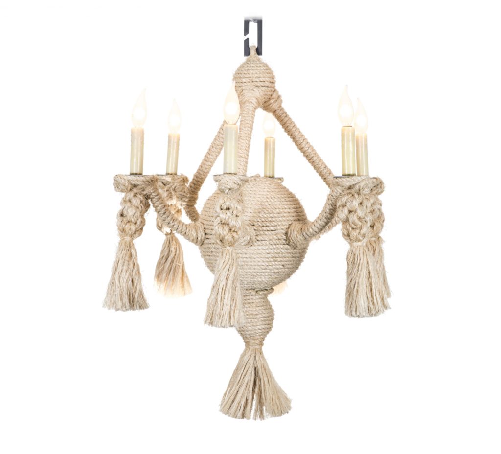 Medium Rope Chandelier - R HUGHES