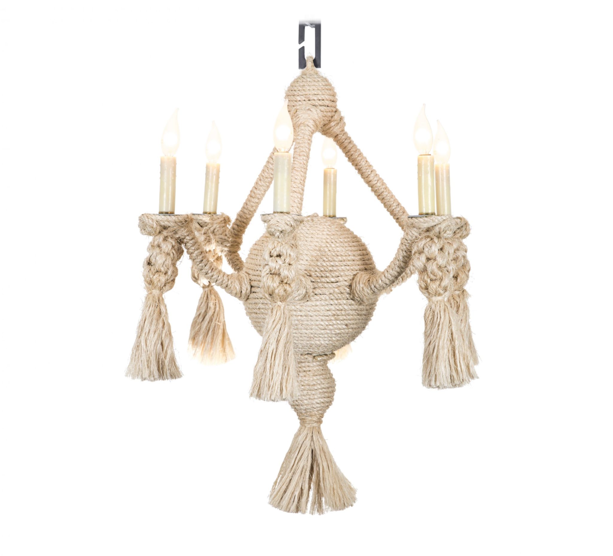 Medium Rope Chandelier - R HUGHES