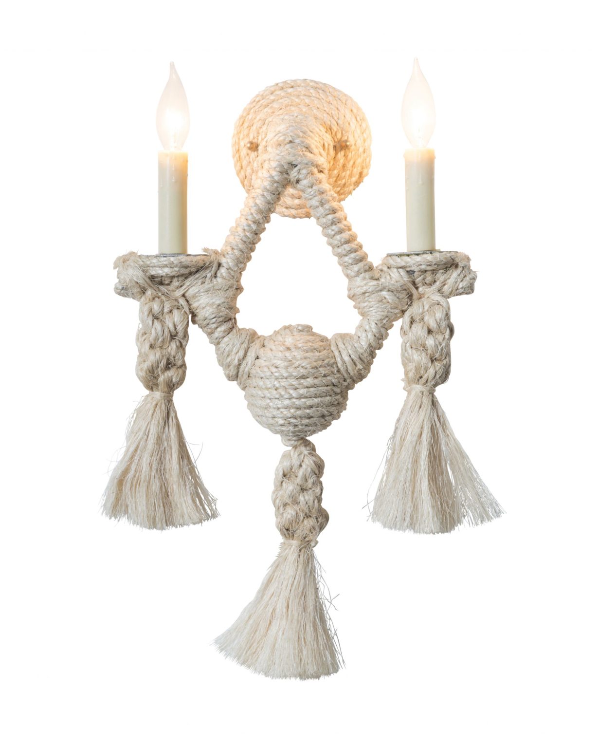 Rope Sconce - Two Light - R HUGHES