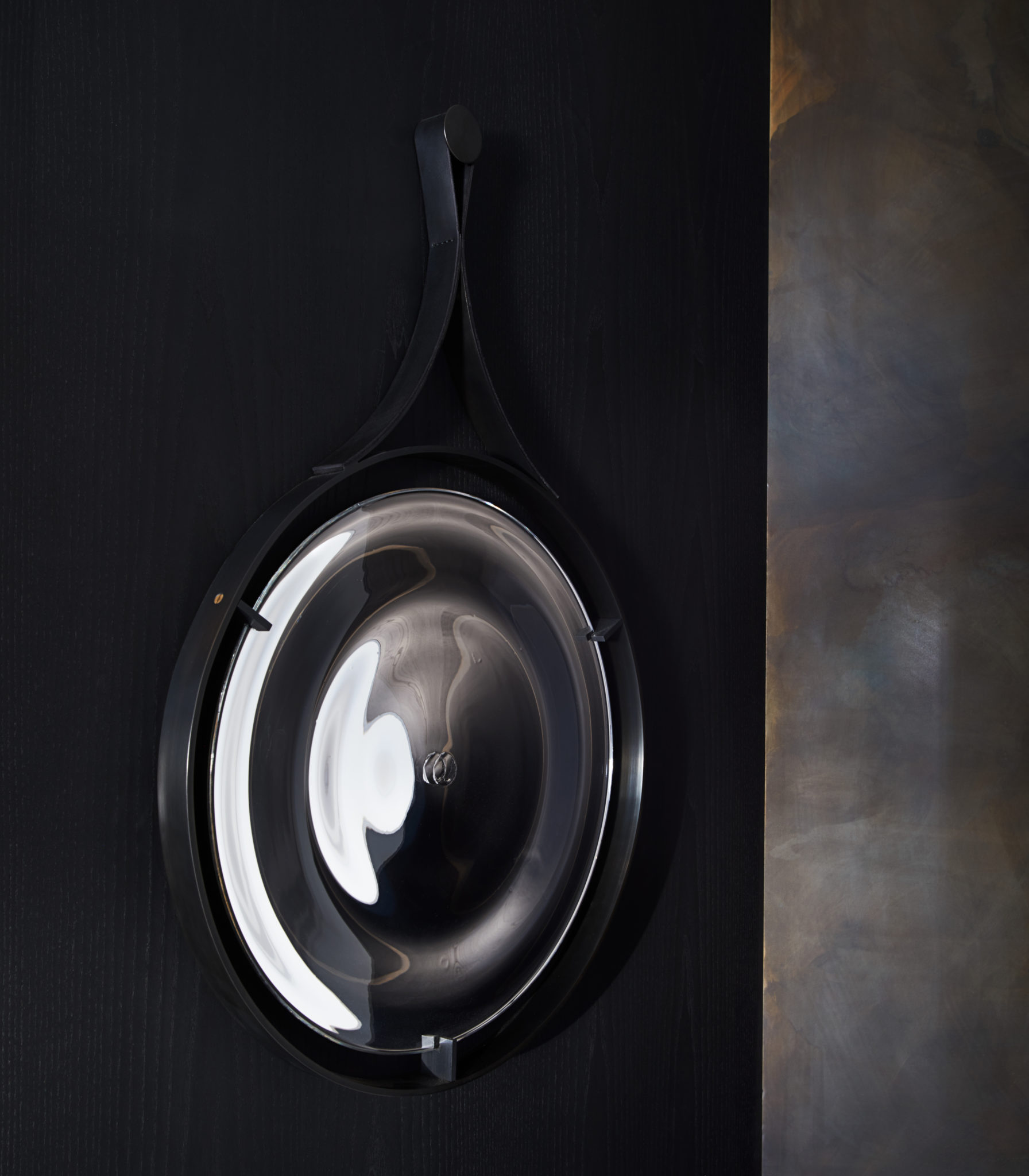 Drop Strap Rippled Mirror - R HUGHES