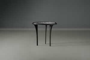 Quill Side Tables - Black Marble - R HUGHES