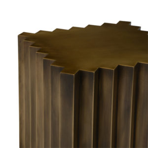 Corrugated Side Table - R HUGHES