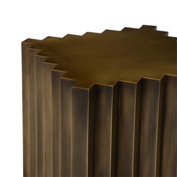 Corrugated Side Table - R HUGHES