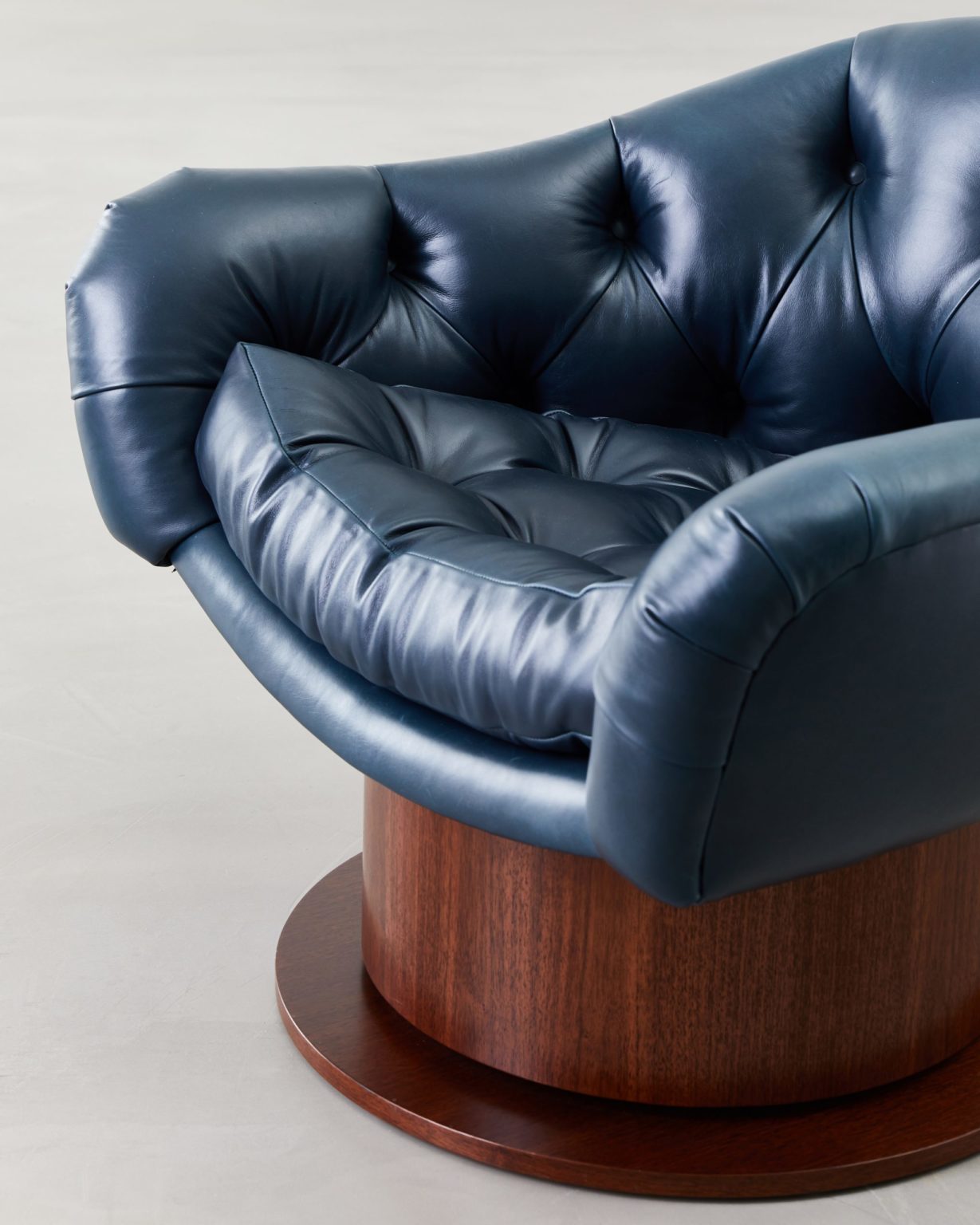 Turn Around Swivel Club Chair by Damian Jones, Rivet - R HUGHES