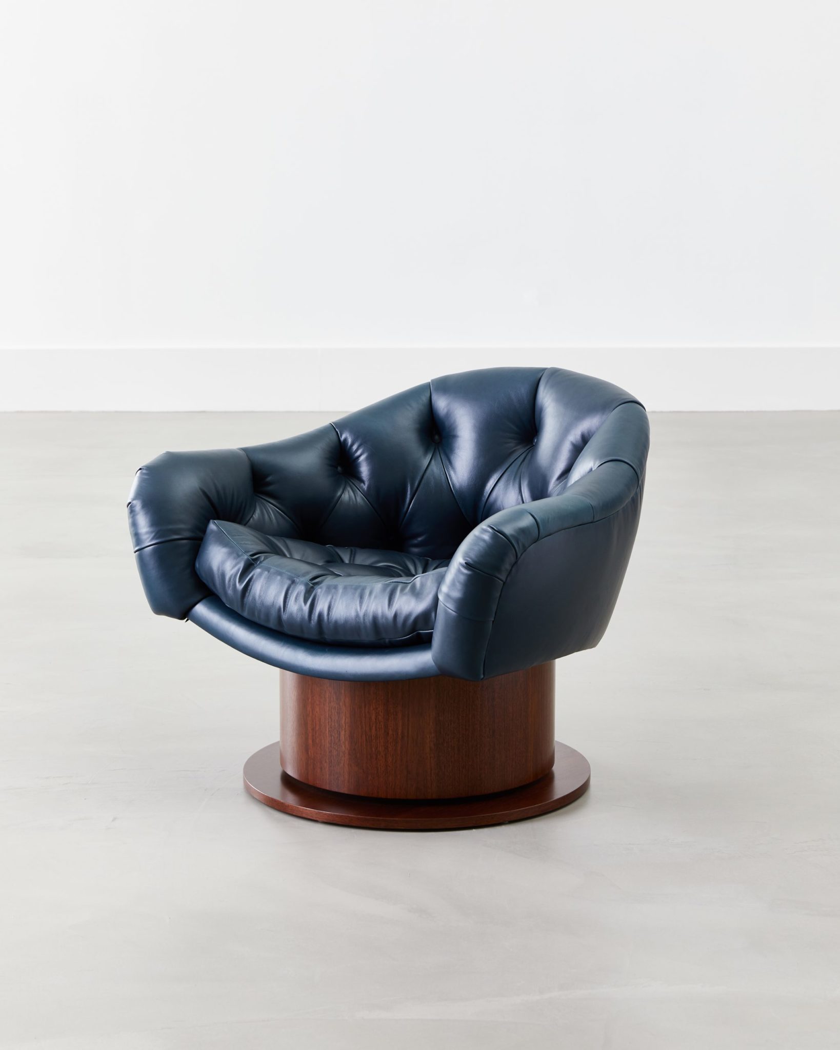 Turn Around Swivel Club Chair by Damian Jones, Rivet - R HUGHES