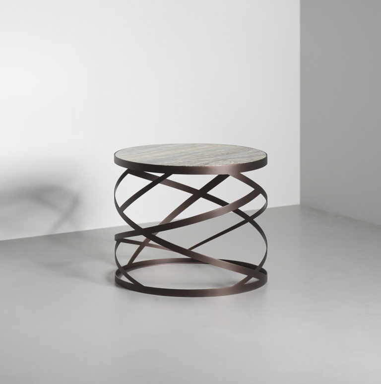 ARIEL ROUND SIDE TABLE - R HUGHES