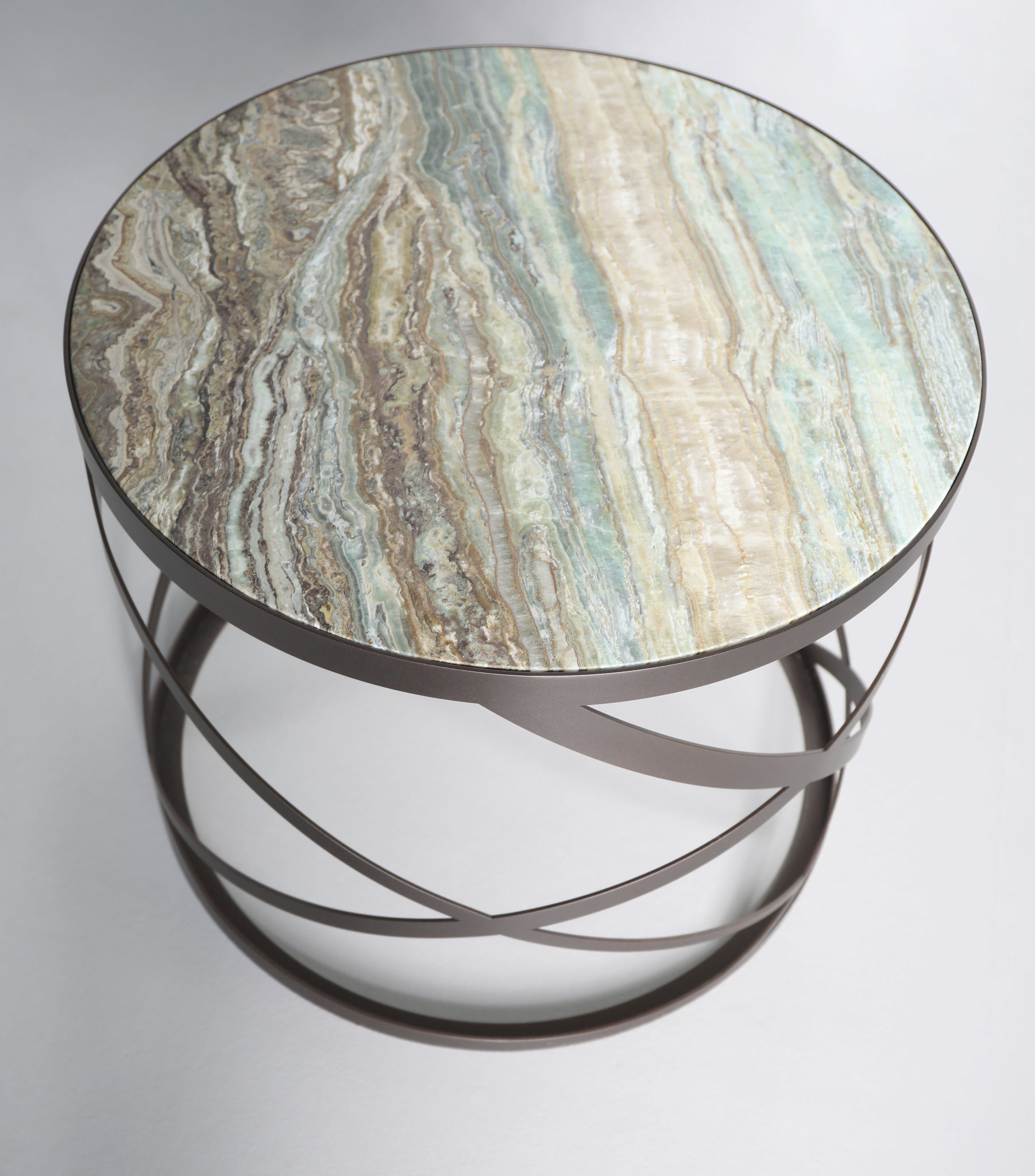 ARIEL ROUND SIDE TABLE - R HUGHES