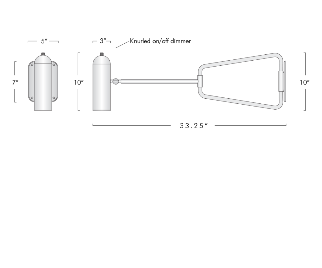 Mallet Swing Arm Sconce - R HUGHES
