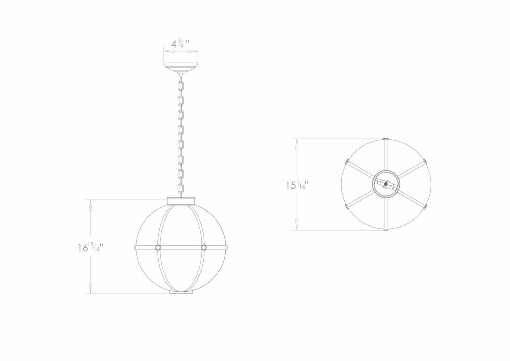 Apollo Lantern, Small - R HUGHES