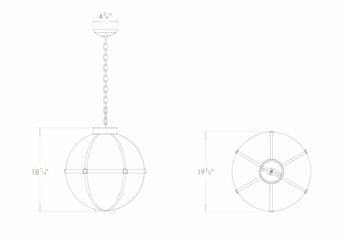 Apollo Lantern, Large - R HUGHES