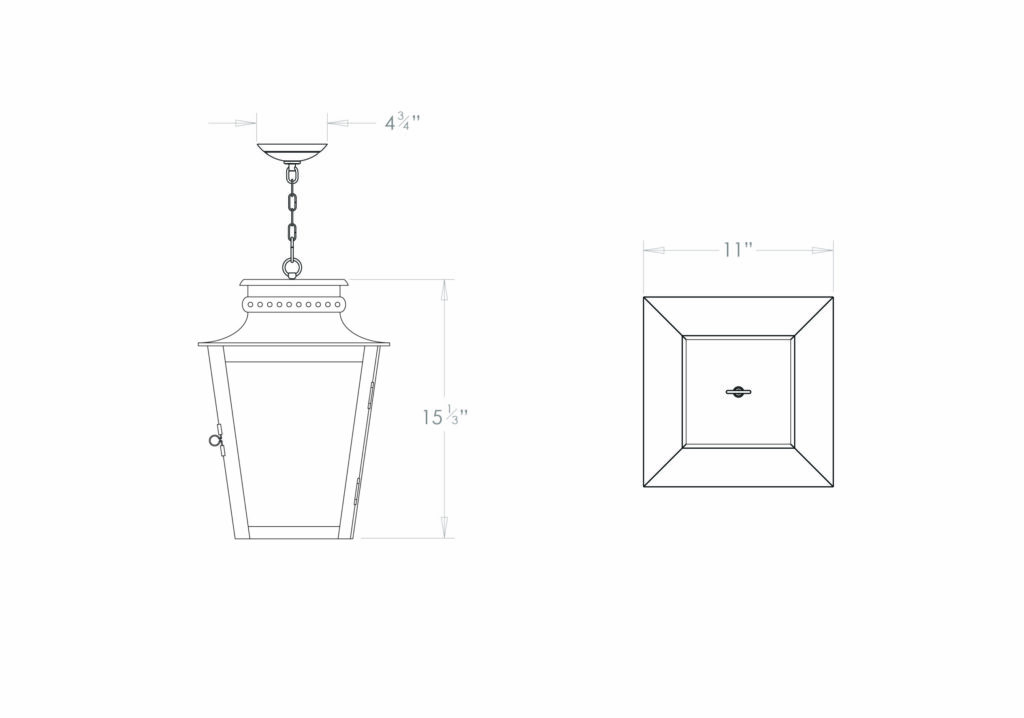 Zeus Hanging Lantern, Medium - R HUGHES