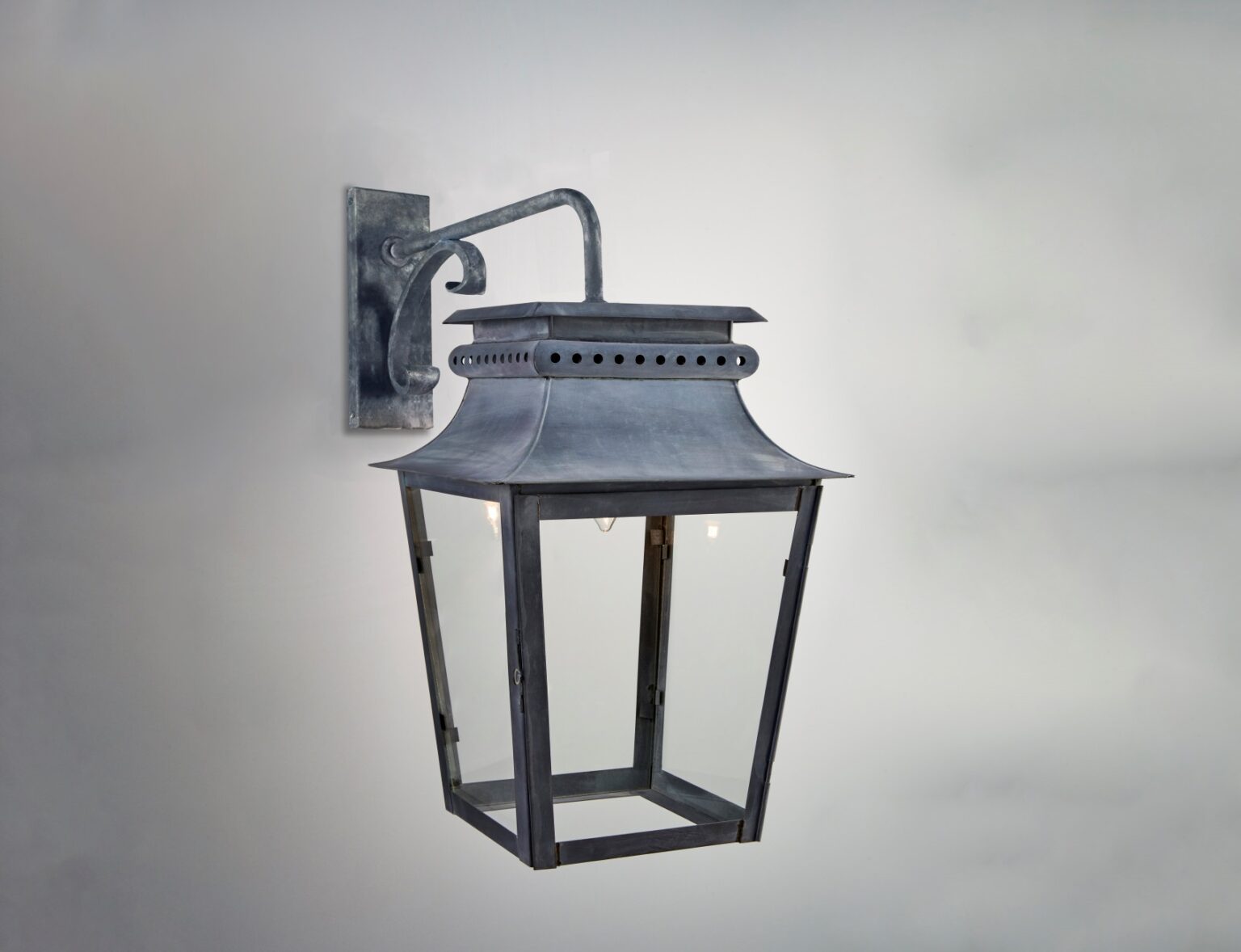 Zeus Hanging Lantern On Bracket, Large - R HUGHES