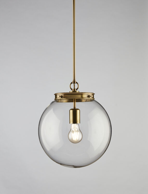 Hector Glass Globe, Medium, Single Fitting - R HUGHES