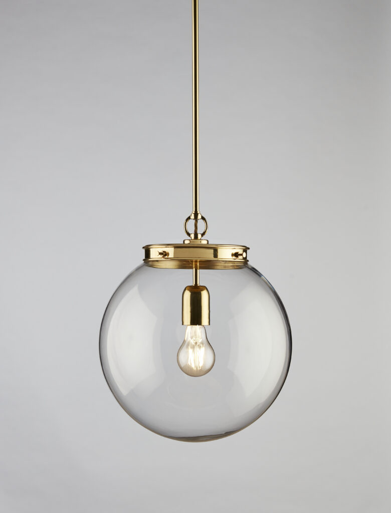 Hector Glass Globe, Medium, Single Fitting - R HUGHES