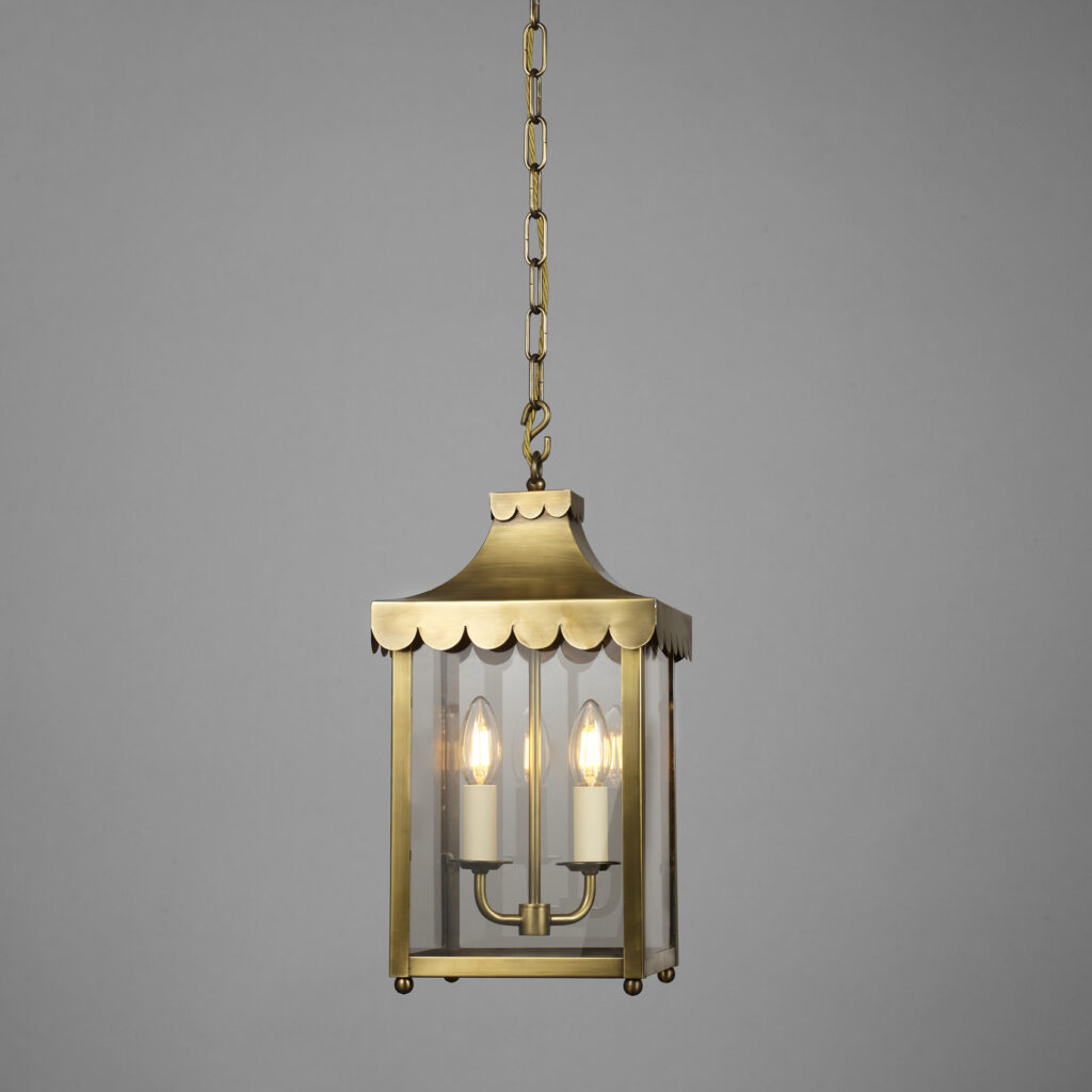 Scallop Edge Hanging Lantern - R HUGHES