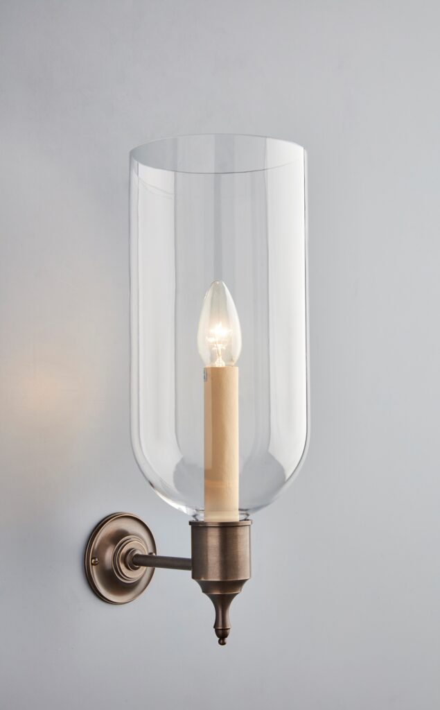 Glass Storm Shade Large, Straight Arm - R HUGHES