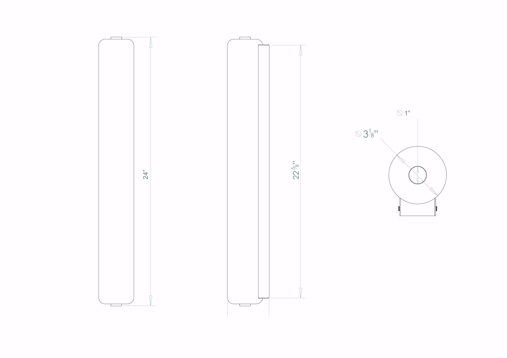 Zeppelin Wall Light, Large - R HUGHES