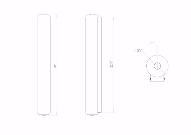 Zeppelin Wall Light, Large - R HUGHES