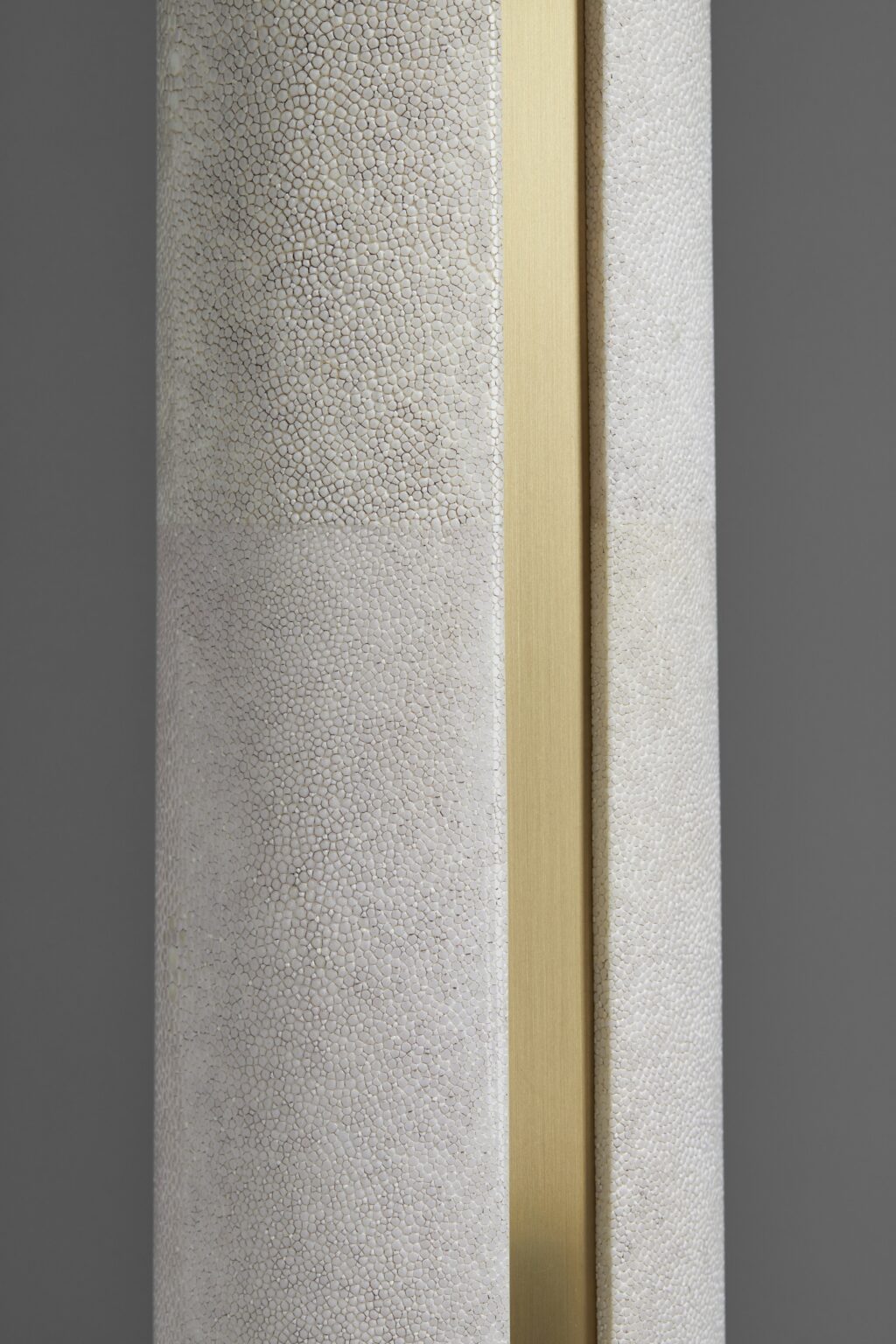Demi-Monde Floor Lamp - Natural Speckle Shagreen - R HUGHES