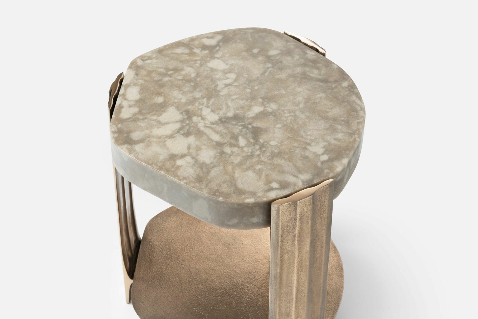 Tributary Occasional Table Cast Mineral - R HUGHES