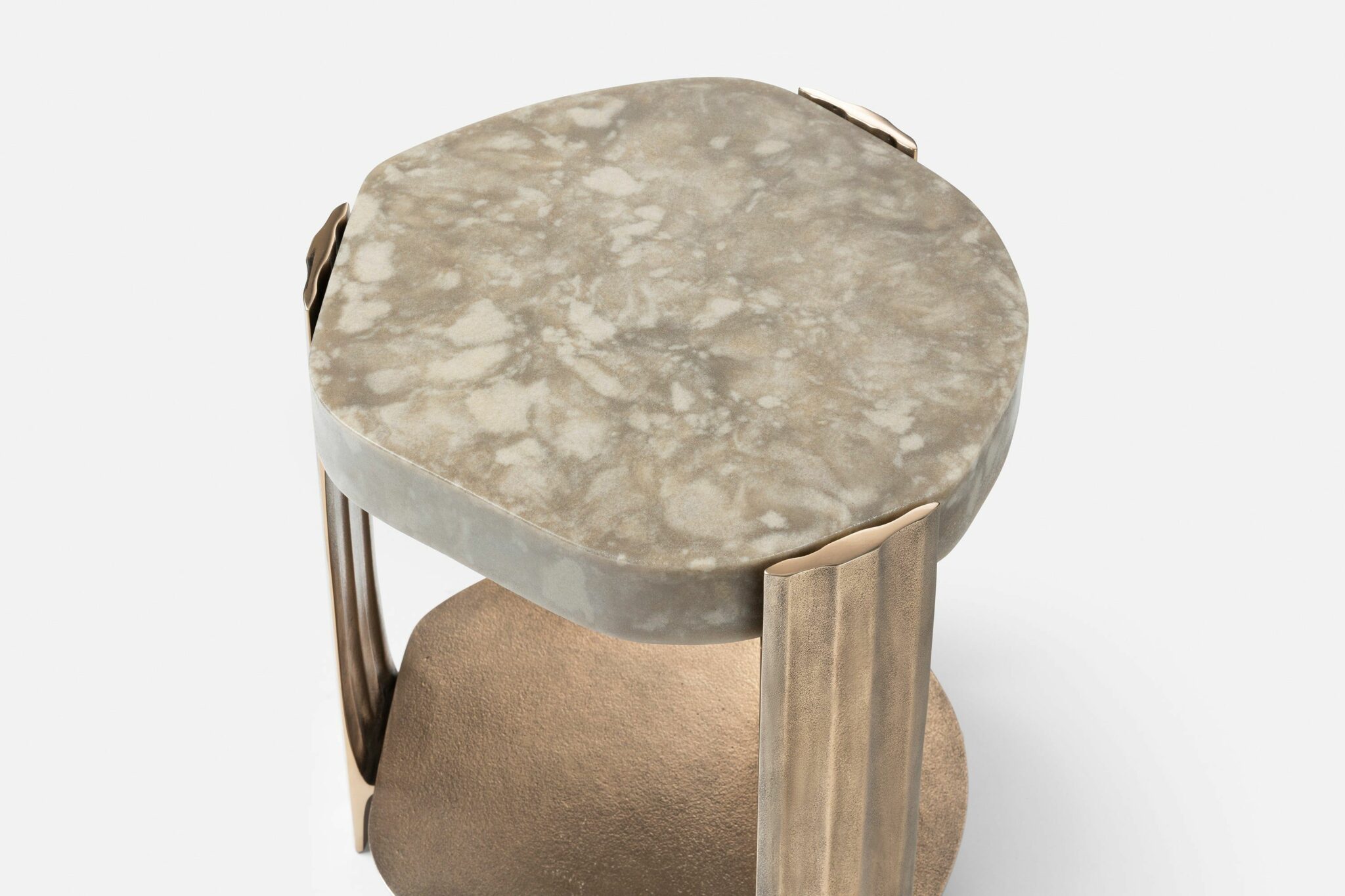 Tributary Occasional Table Cast Mineral - R HUGHES
