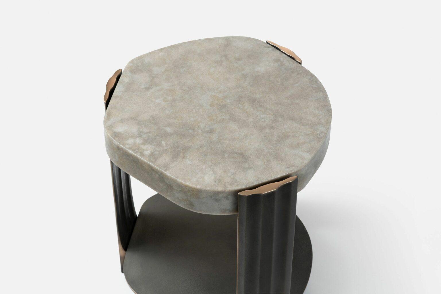 Tributary Occasional Table Cast Mineral - R HUGHES