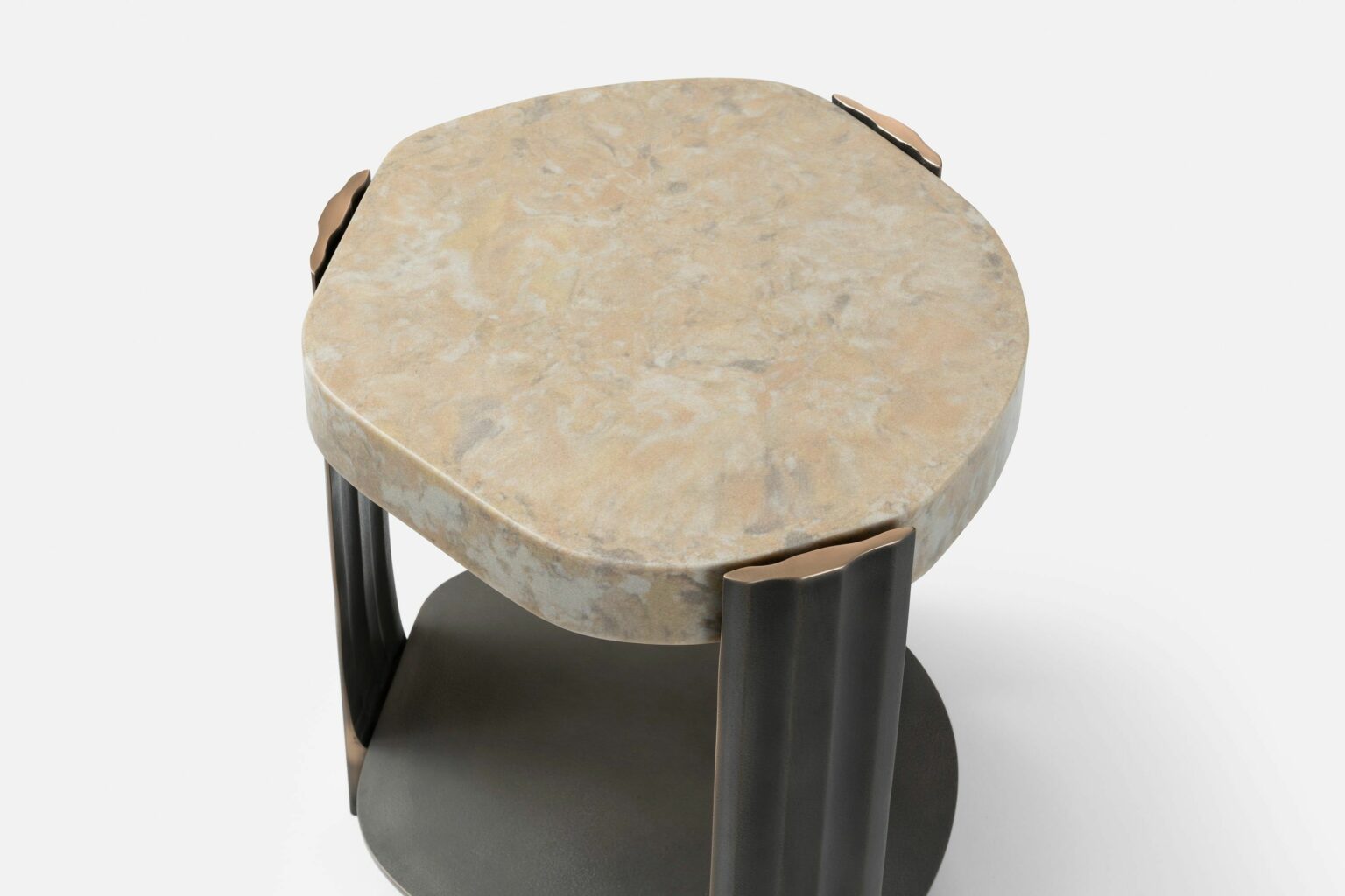 Tributary Occasional Table Cast Mineral - R HUGHES