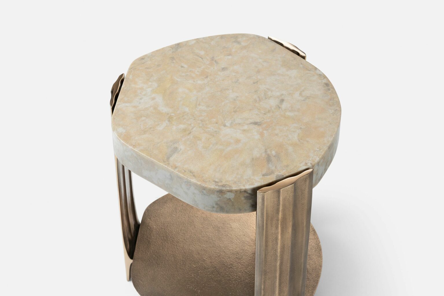 Tributary Occasional Table Cast Mineral - R HUGHES