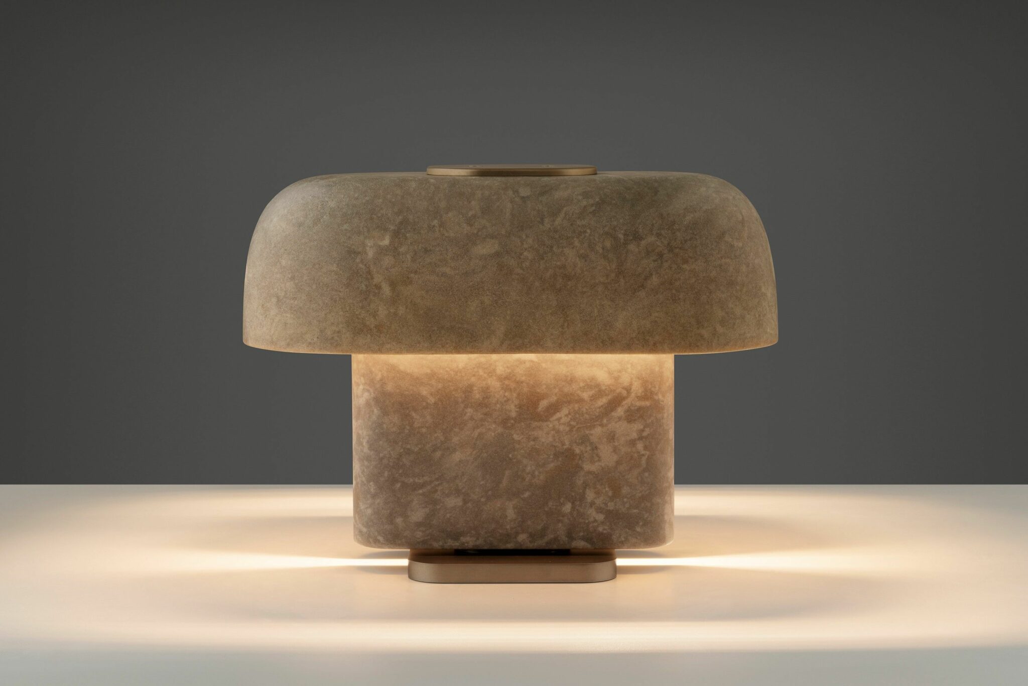 Esca Table Lamp No 1 in Cast Mineral - R HUGHES