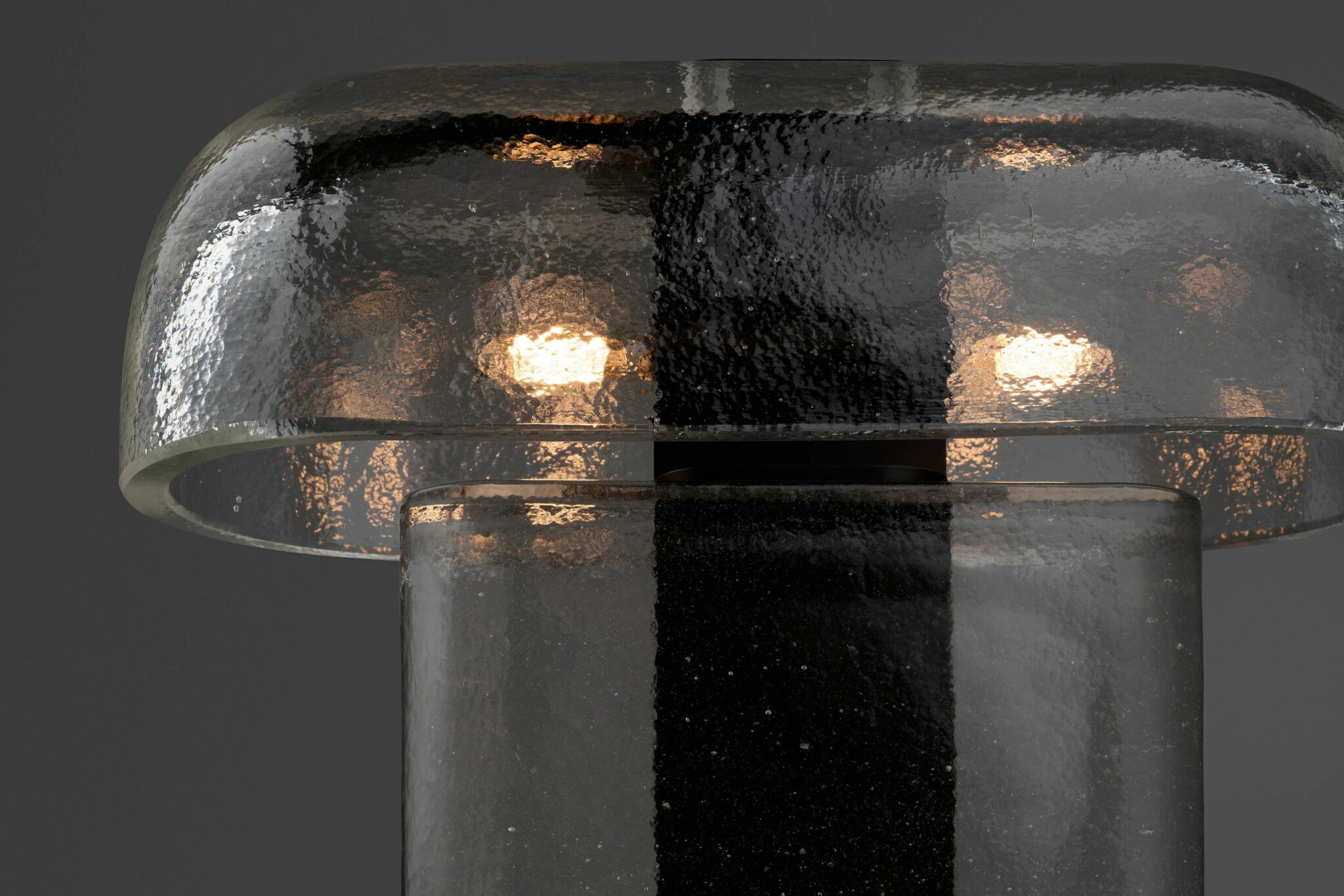 Esca Table Lamp No 1 in Cast Glass - R HUGHES