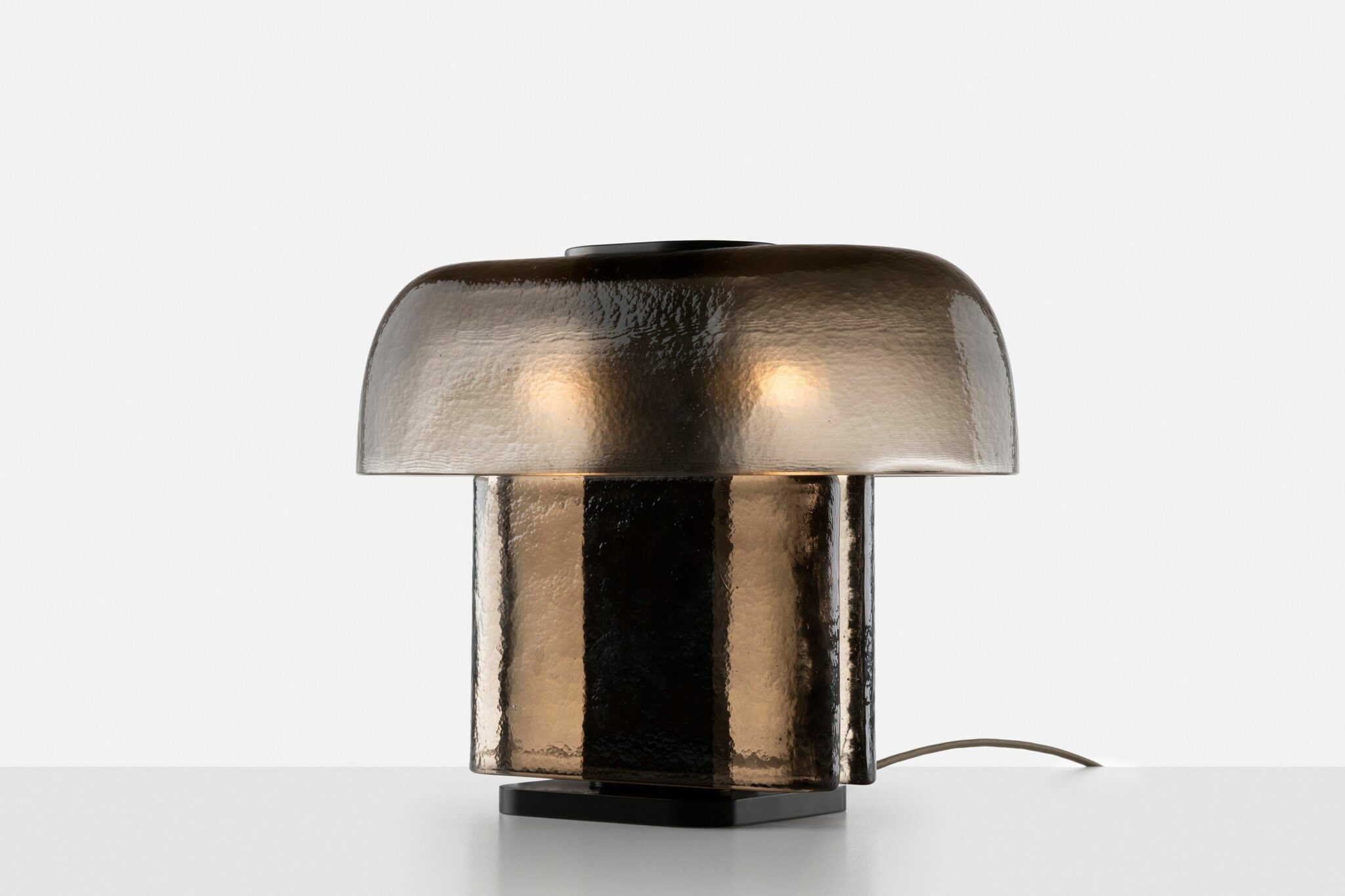Esca Table Lamp No 1 in Cast Glass - R HUGHES