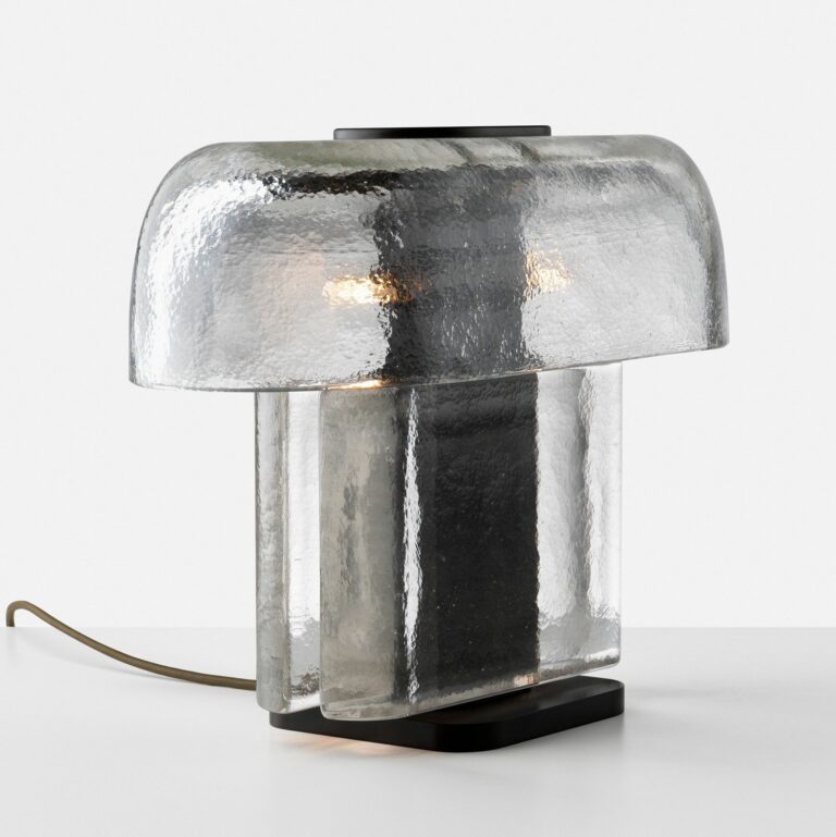 Esca Table Lamp No 1 in Cast Glass - R HUGHES