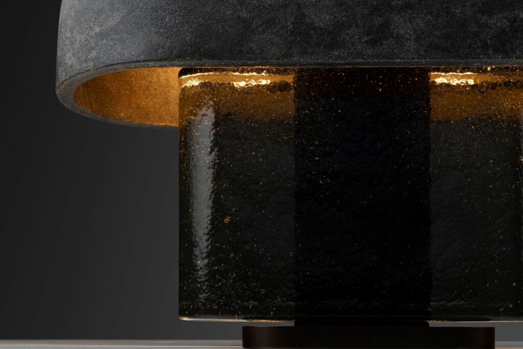Esca Table Lamp No. 1 in Mixed Materials - R HUGHES