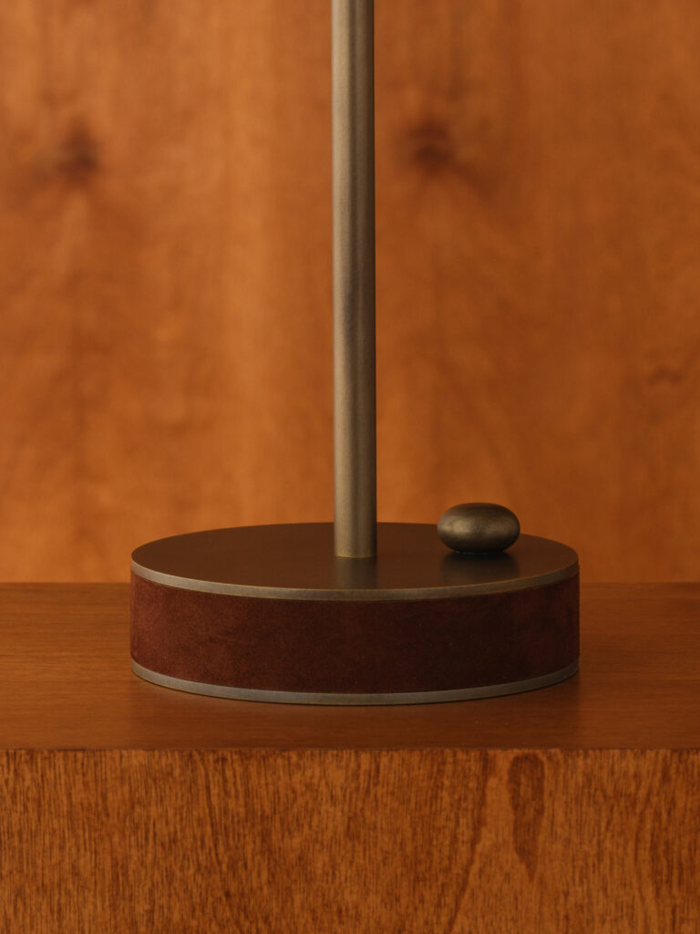 Rib Table Lamp Sphere Tall - R HUGHES